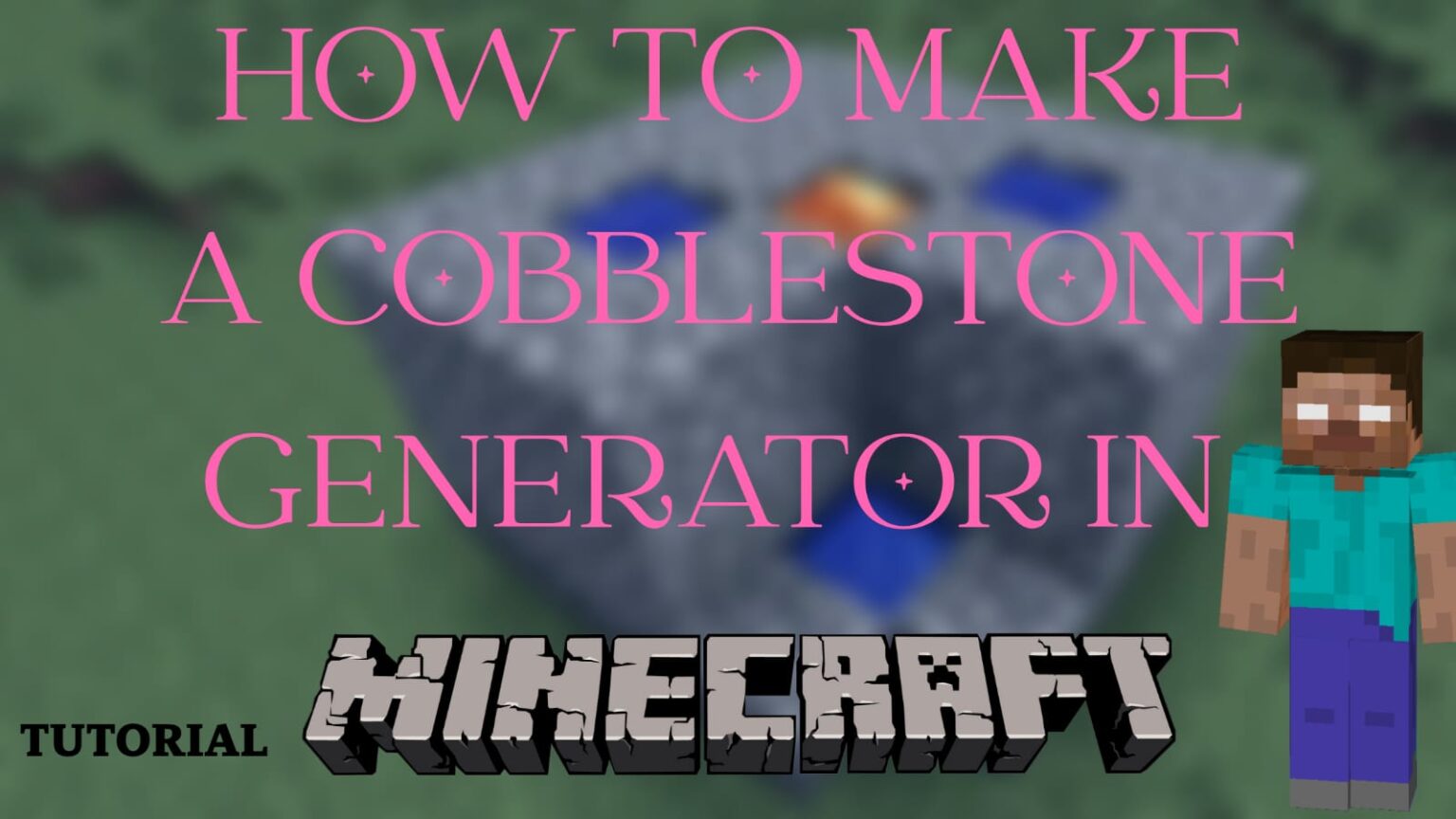 How to make a Cobblestone Generator in Minecraft – PlayerZon Blog ...