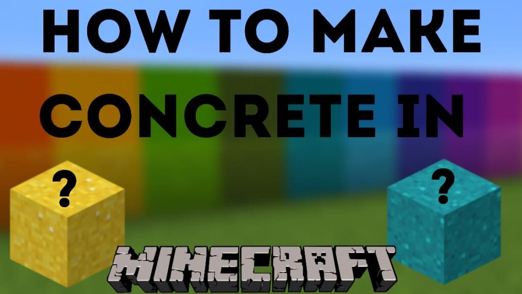 How to make Concrete in Minecraft? – PlayerZon Blog - Studiolw